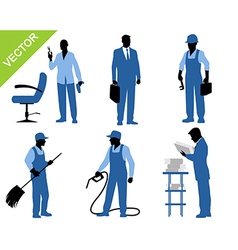 Mechanic in blue uniform Royalty Free Vector Image