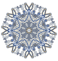 Ornamental geometric doily pattern Royalty Free Vector Image