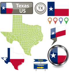 Map with national flag Royalty Free Vector Image