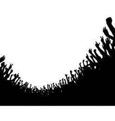 Crowd foreground Royalty Free Vector Image - VectorStock