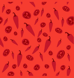 Mexican pepper food pattern Royalty Free Vector Image