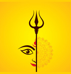 Navratri utsav greeting card Royalty Free Vector Image