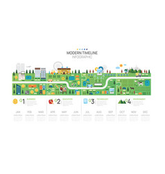 Africa infographic map template jigsaw concept Vector Image