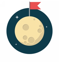 Isolated Full Moon Royalty Free Vector Image Vectorstock