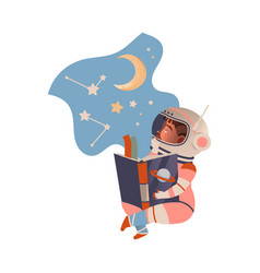 Cute animals in astronaut costumes Royalty Free Vector Image