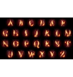 Fire flame set Royalty Free Vector Image - VectorStock