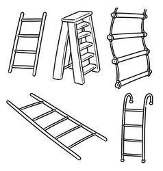 Set ladder Royalty Free Vector Image - VectorStock