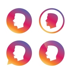 Talk or speak icon Loud noise symbol Royalty Free Vector