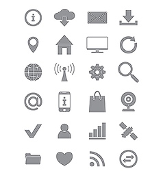 Social network black logos Royalty Free Vector Image