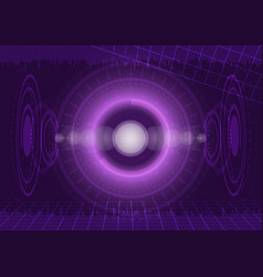 Abstract digital technology purple background Vector Image