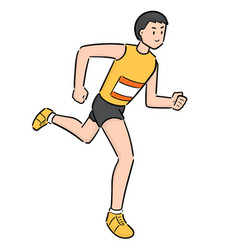 Trail runner Royalty Free Vector Image - VectorStock