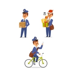 Postman character Royalty Free Vector Image - VectorStock