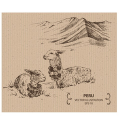Peruvian inca style knitting pattern Royalty Free Vector