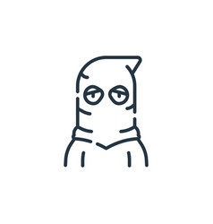 Executioner icon isolated on white background Vector Image