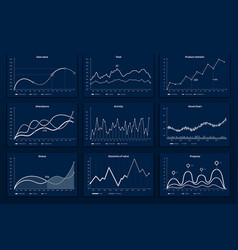 Infographic chart graphics diagram charts data Vector Image