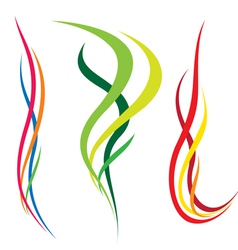 Abstract bent lines Royalty Free Vector Image - VectorStock