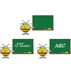 Talking bumble bee cartoon Royalty Free Vector Image