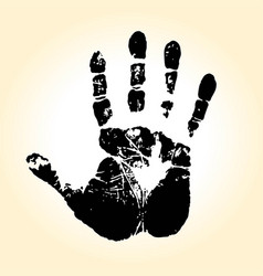 High detailed hand prints Royalty Free Vector Image