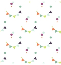 Confetti seamless white background Royalty Free Vector Image