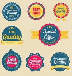 Vintage stickers and labels Royalty Free Vector Image