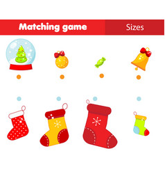 Matching children educational game match objects Vector Image