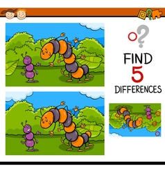 Educational differences task Royalty Free Vector Image