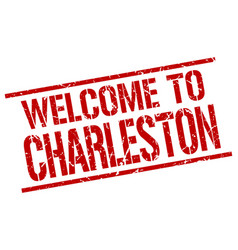 Welcome to charleston stamp Royalty Free Vector Image