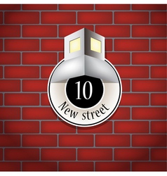 House address plate Royalty Free Vector Image - VectorStock