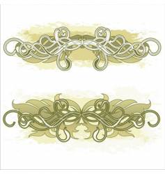Old banner high ornate background Royalty Free Vector Image