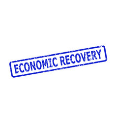 Economic recovery stamp seal with rubber surface Vector Image
