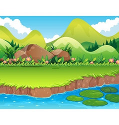 River bank Royalty Free Vector Image - VectorStock