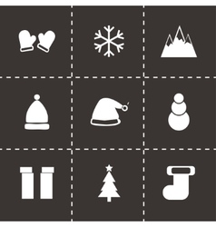 Snow icon set Royalty Free Vector Image - VectorStock
