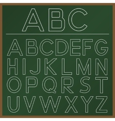 Alphabet d is for desk Royalty Free Vector Image