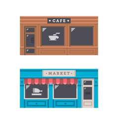 Empty shop front Royalty Free Vector Image - VectorStock
