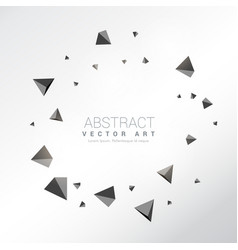 Ping 3d polygon triangle background Royalty Free Vector