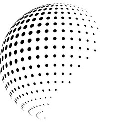 Halftone background green polka dots backdrop Vector Image