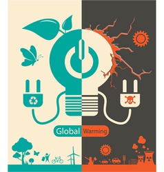 Save Energy Save World Royalty Free Vector Image