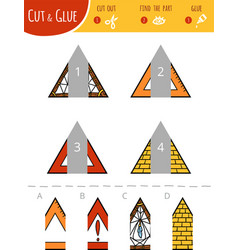Complete the puzzle and find missing parts Vector Image
