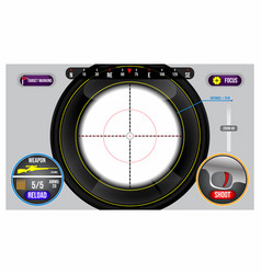 Sniper scope overlay Royalty Free Vector Image