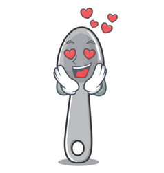 In love spoon character cartoon style Royalty Free Vector