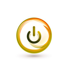 Color power button Royalty Free Vector Image - VectorStock