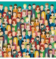 The crowd of abstract people Royalty Free Vector Image