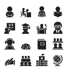 Writing icons set Royalty Free Vector Image - VectorStock
