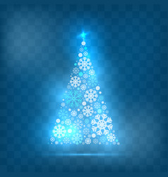 Christmas tree light style Royalty Free Vector Image