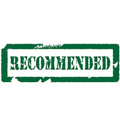 Highly recommended golden label Royalty Free Vector Image