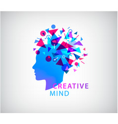 Creative mind logo group Royalty Free Vector Image