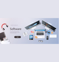 Design software development programming concept Vector Image