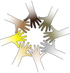 Hands in various gestures flat design modern Vector Image