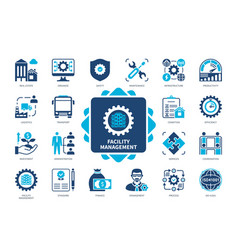 Industrial design solid icon set Royalty Free Vector Image