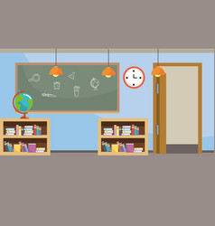 School world map cartoon Royalty Free Vector Image